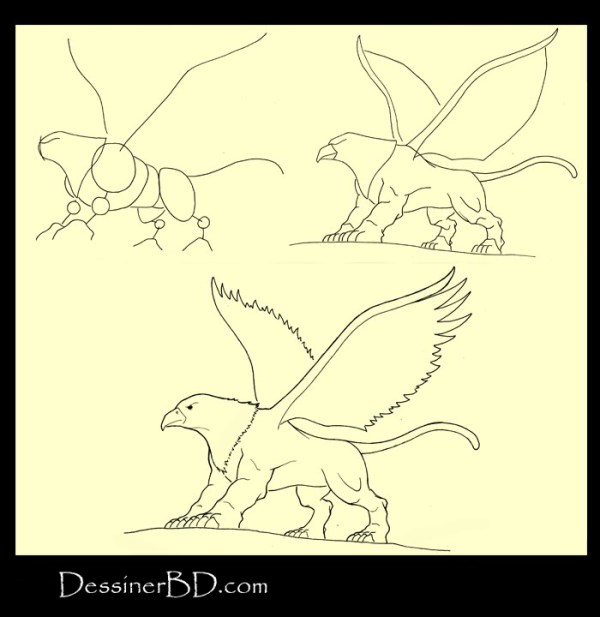 Comment dessiner les griffons et les manticores – Dessiner BD